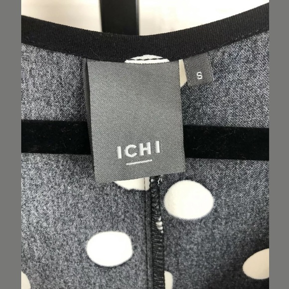 ICHI | Dresses | Ichi Spotty Shift Dress Black White Polka Dot | Poshmark